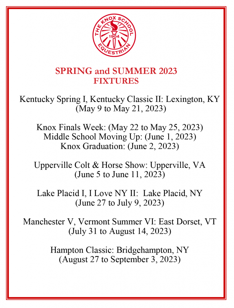 Equestrian Program - The Knox School